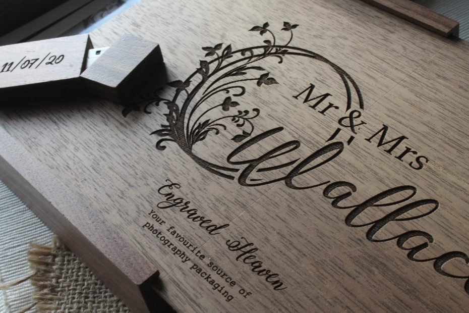 Personalised Wooden Photo Album box for 5x7" Photo Prints with ...